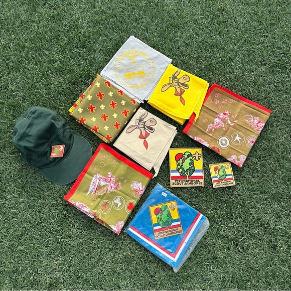 Accessories | Vtg Bundle 7 7s Boy Scouts Bsa Bandannas Handkerchief And ...